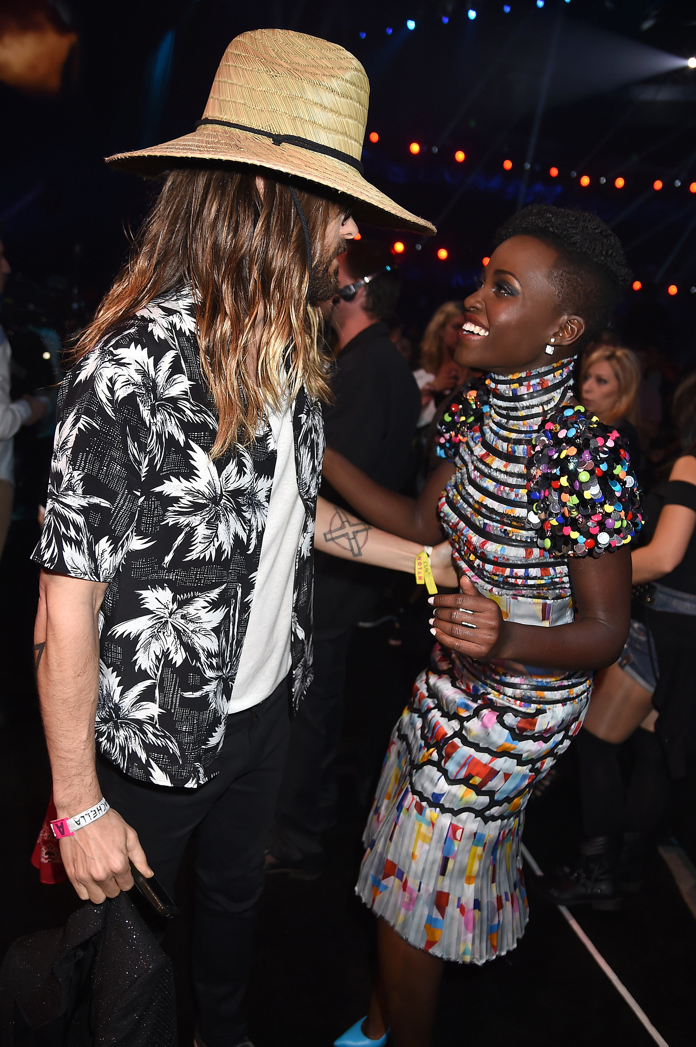 Jared Leto And Lupita Nyongo Chatted During A Commercial Break The