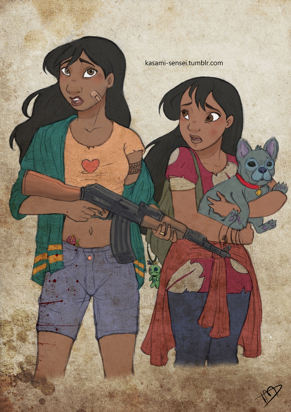 Nani Lilo And Stitch Disney Princesses Become Badass Zombie