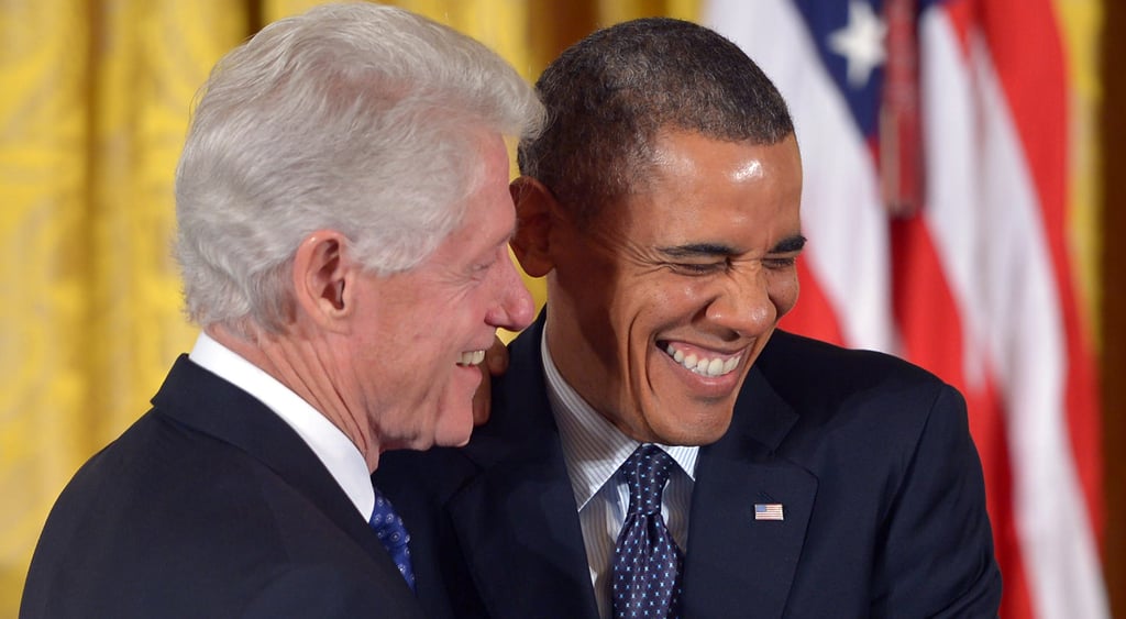 Barack Obama and Bill Clinton Joke on Twitter May 2015 | POPSUGAR Celebrity