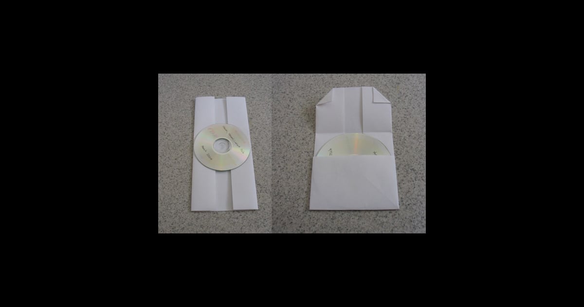 DIY CD or DVD Case Made From Folded Piece of Paper | POPSUGAR Tech