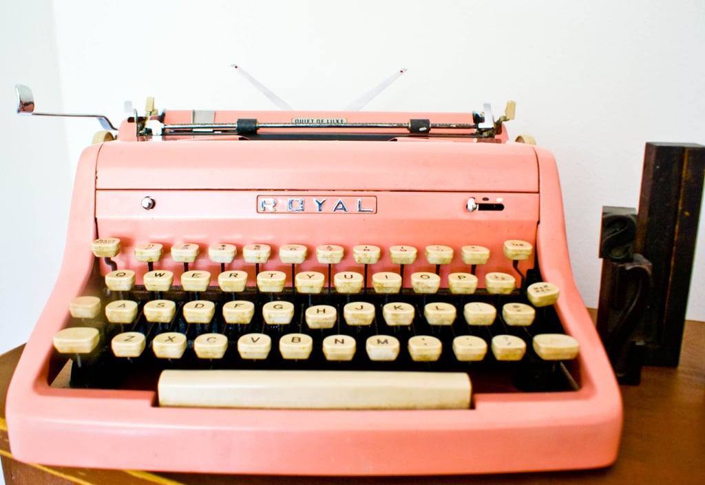 Pink Vintage 1950s Typewriter on Etsy | POPSUGAR Tech